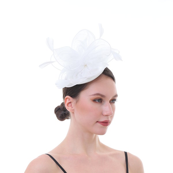 White Derby Hat - Etsy
