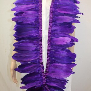 2 YARD Red Goose Feather Trim Fringe Trim 6-7 in Goose Feather Boa for ...