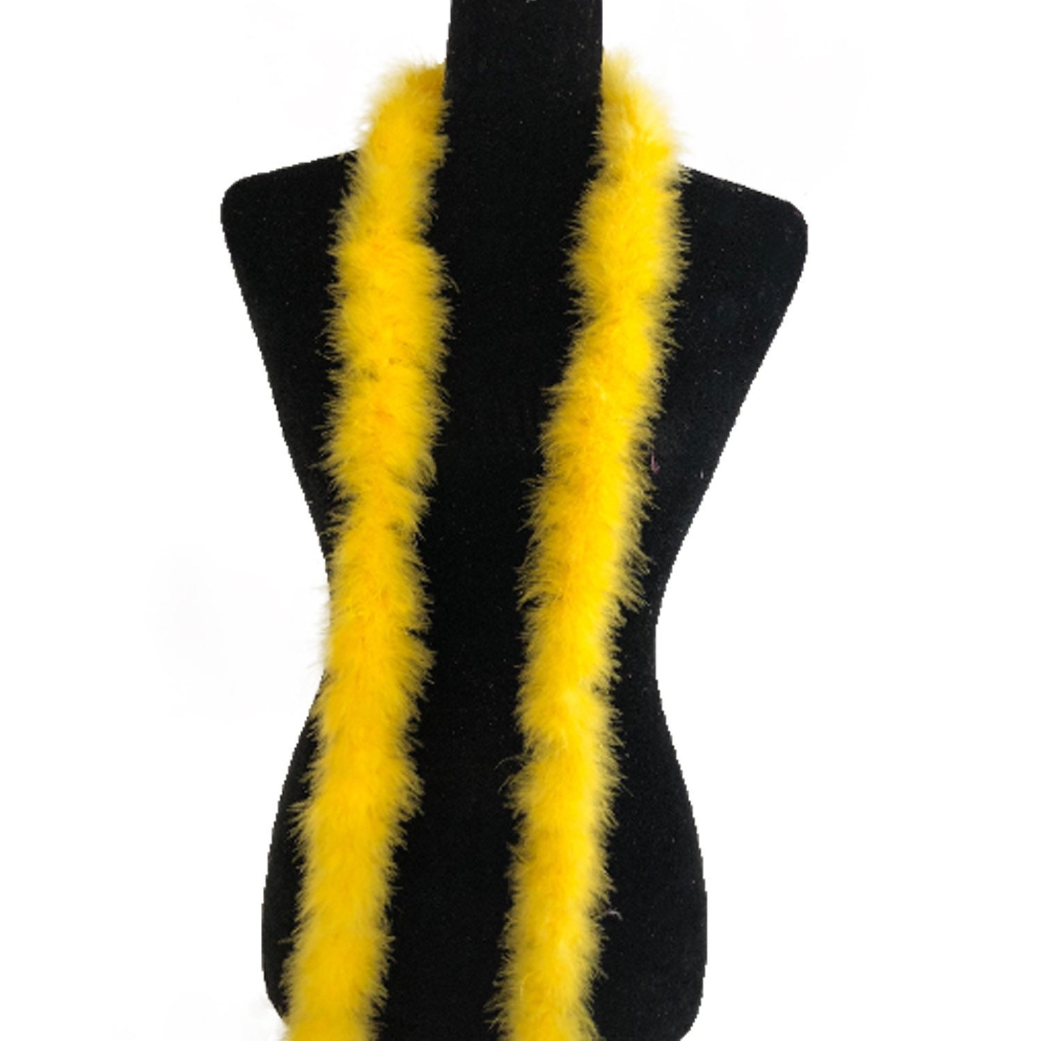 Yellow Color 14 Gram Marabou Feather Boa 2 Yard-Long Dancing | Etsy