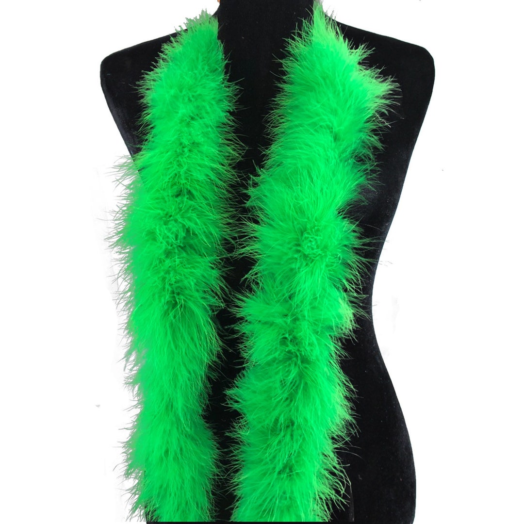 Green Marabou Feather Boa: 30 Gram, 2-yard Craft Supply - Etsy