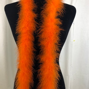 Orange Color 22 Gram Marabou Feather Boa, 2 Yard-long Dancing Wedding ...