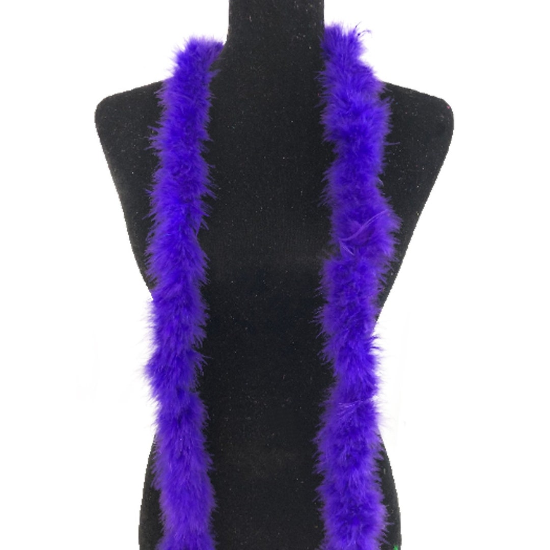 Purple 14 Gram Marabou Feather Boa: 2-yard Crafting Costume Trim - Etsy