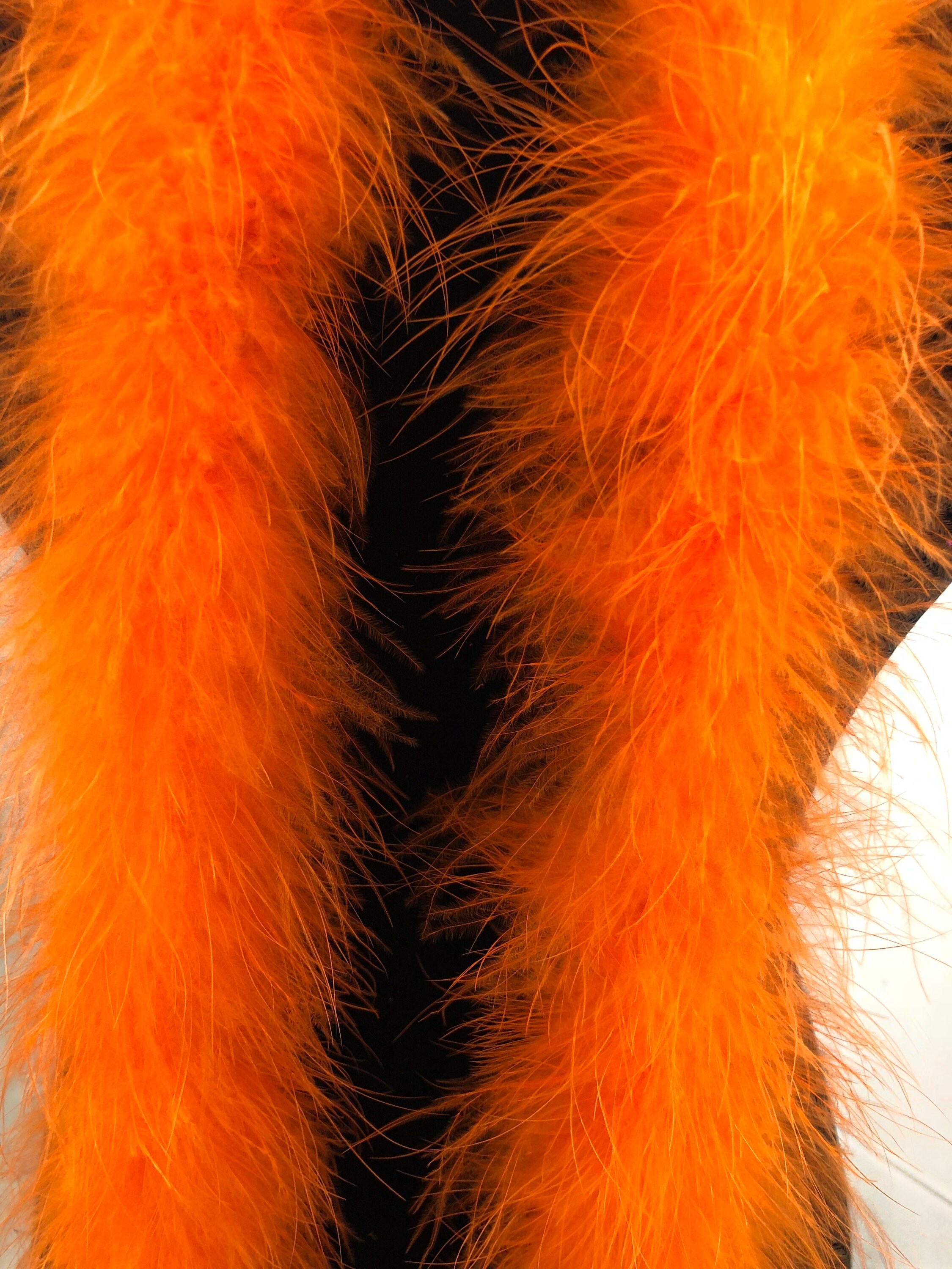 Orange Color 22 Gram Marabou Feather Boa 2 Yard-Long Dancing | Etsy