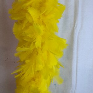 Yellow Color 150 Gram 2 Yards -long, Large Boa, With Turkey Flat ...