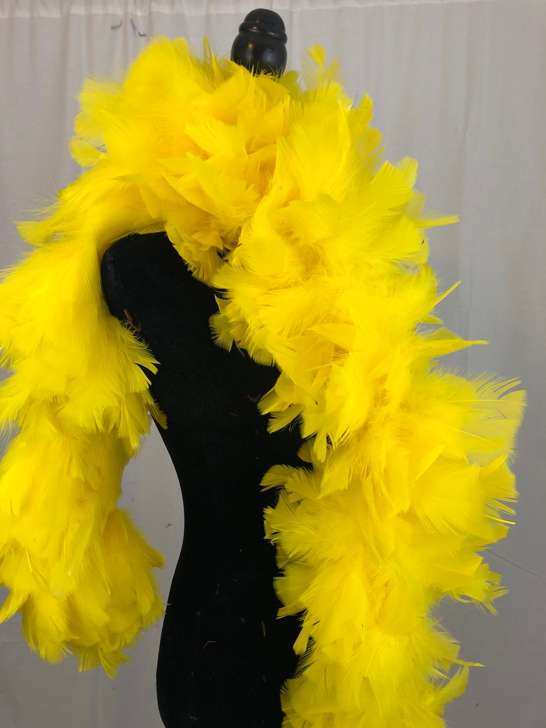 Yellow Color 150 Gram 2 Yards -long, Large Boa, With Turkey Flat ...