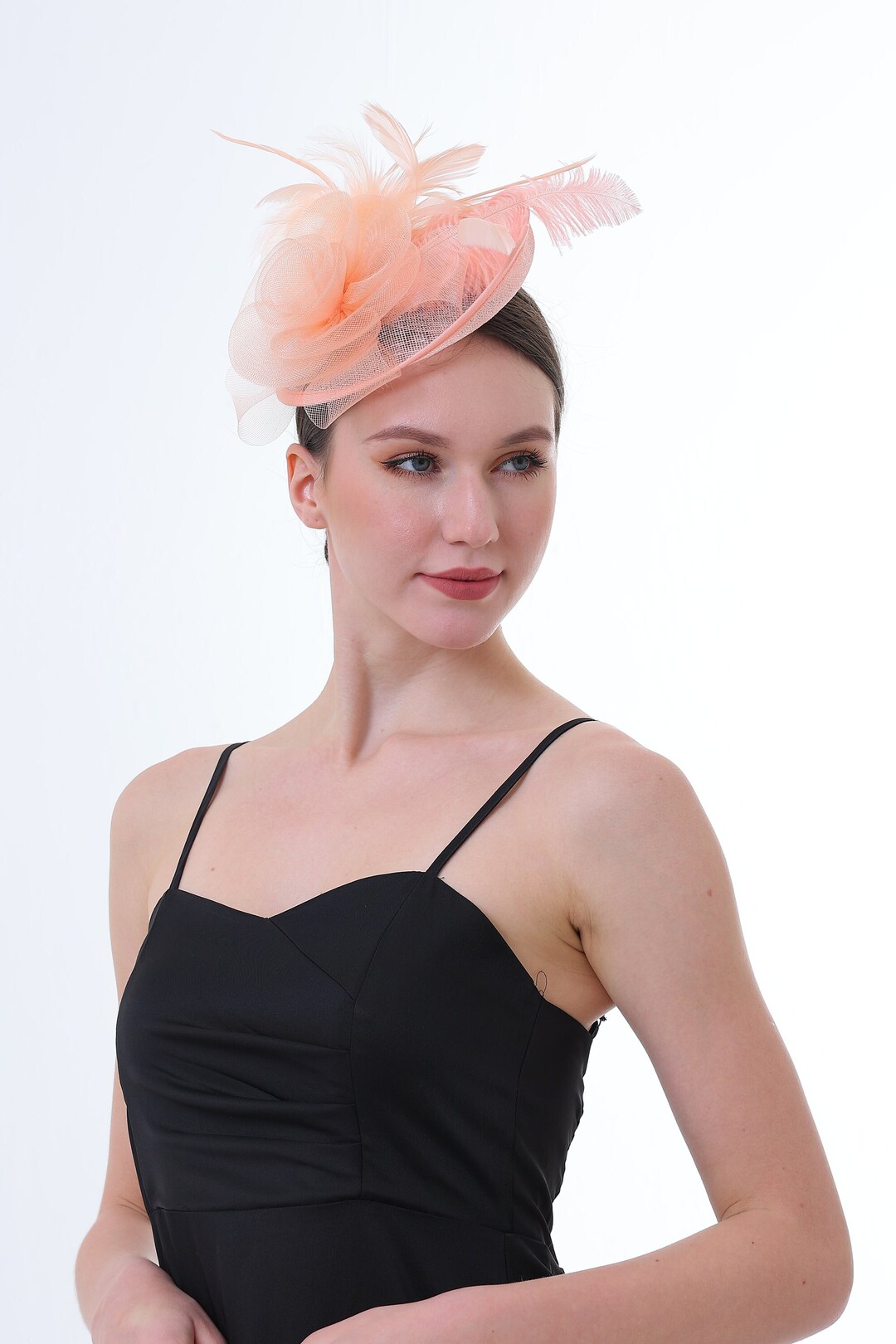 Champagne Color Fascinator Hat for Women Tea Party Wedding Kenturky ...
