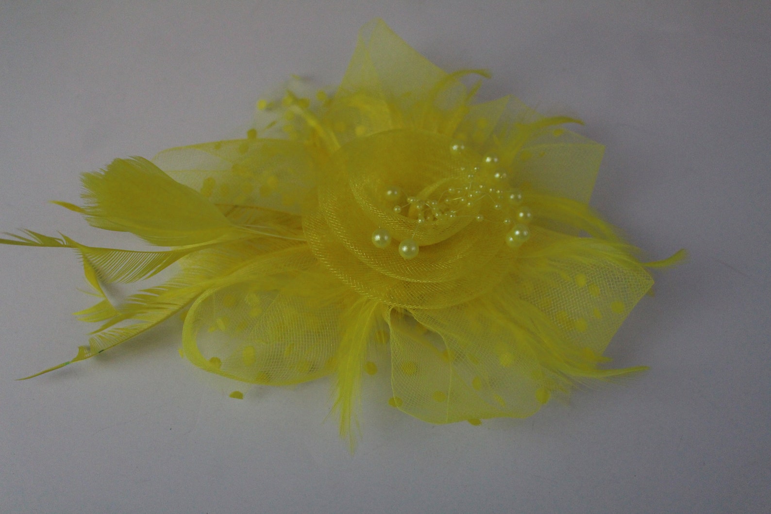 Yellow Color Fascinator Hat for Women Tea Party Wedding - Etsy