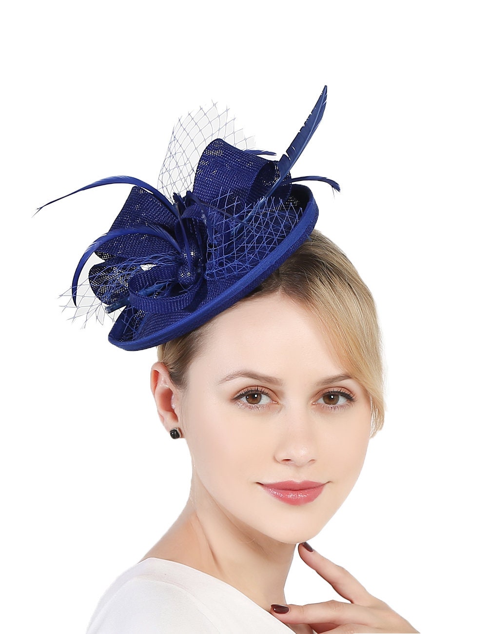 Royal Blue Color Fascinator Hat for Women Tea Party Wedding - Etsy