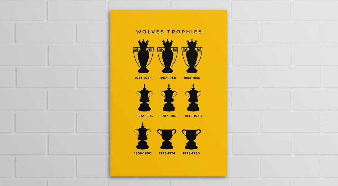 Wolves Trophies (A5, A4, A3 Poster or Print) - Etsy UK