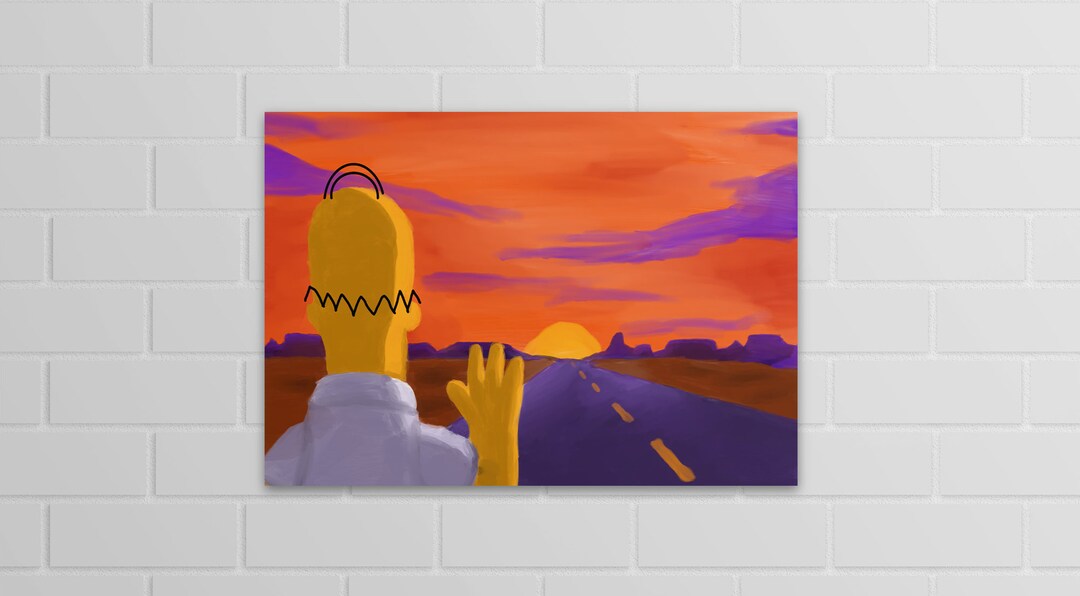 Bye Mom (simpsons) (A5, A4 Poster or Print) - Etsy