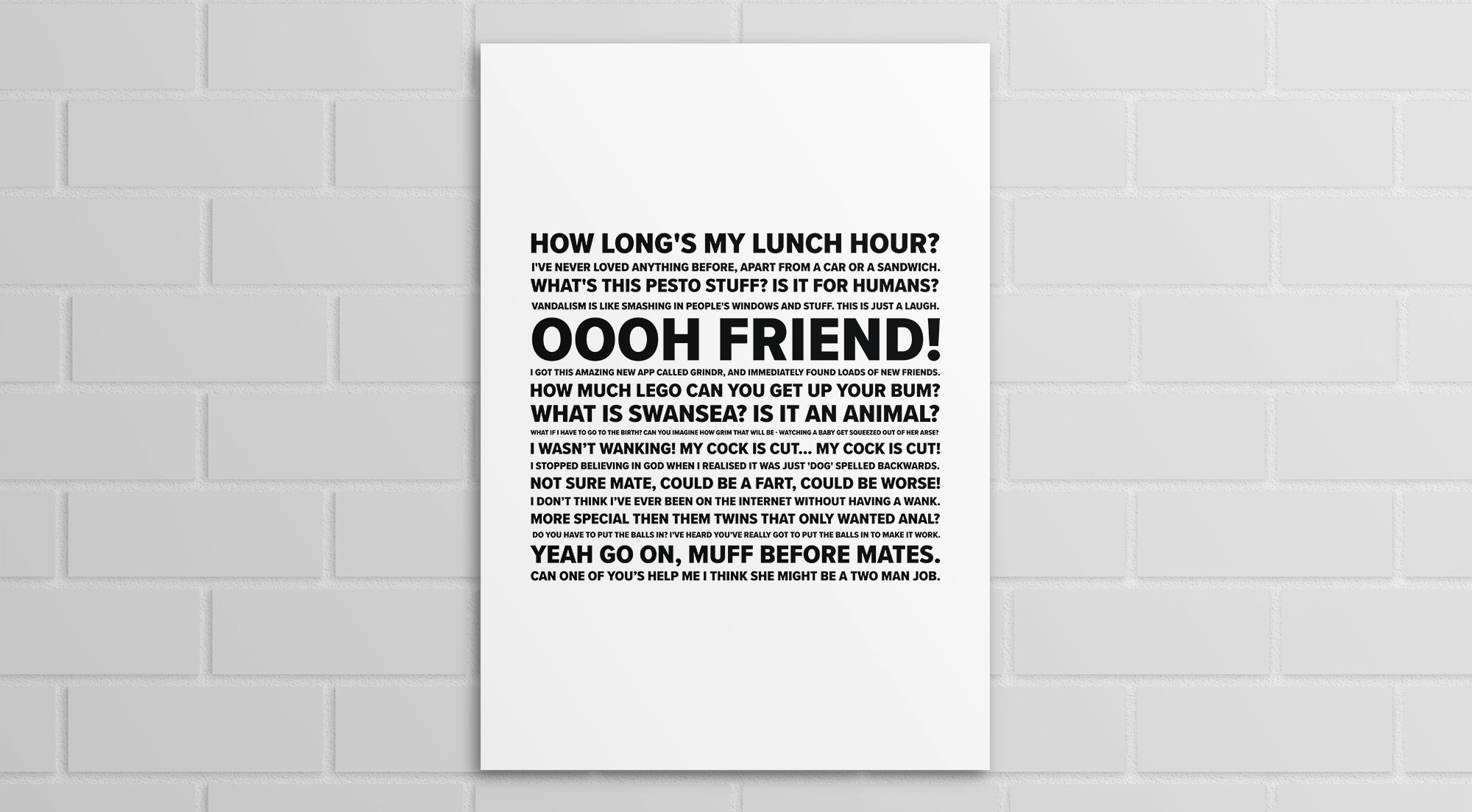 Neil Quotes inbetweeners A5 A4 A3 Poster or Print - Etsy