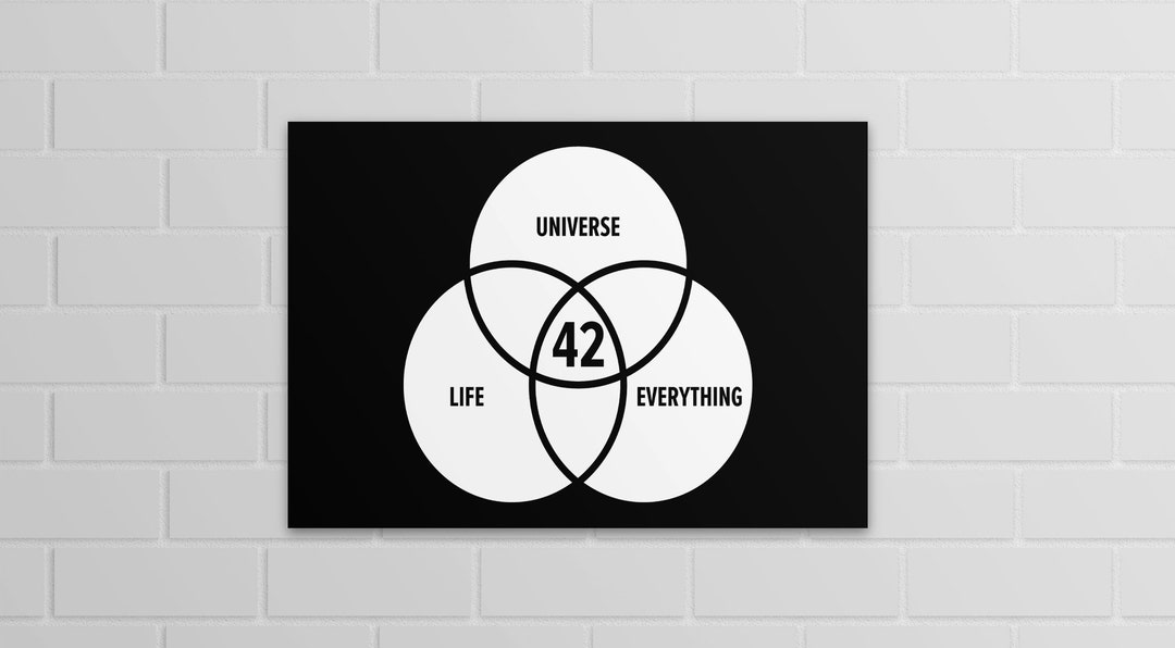42 | Die Antwort auf das Leben, das Universum und alles | Per Anhalter durch die Galaxis (A5, A4 ...