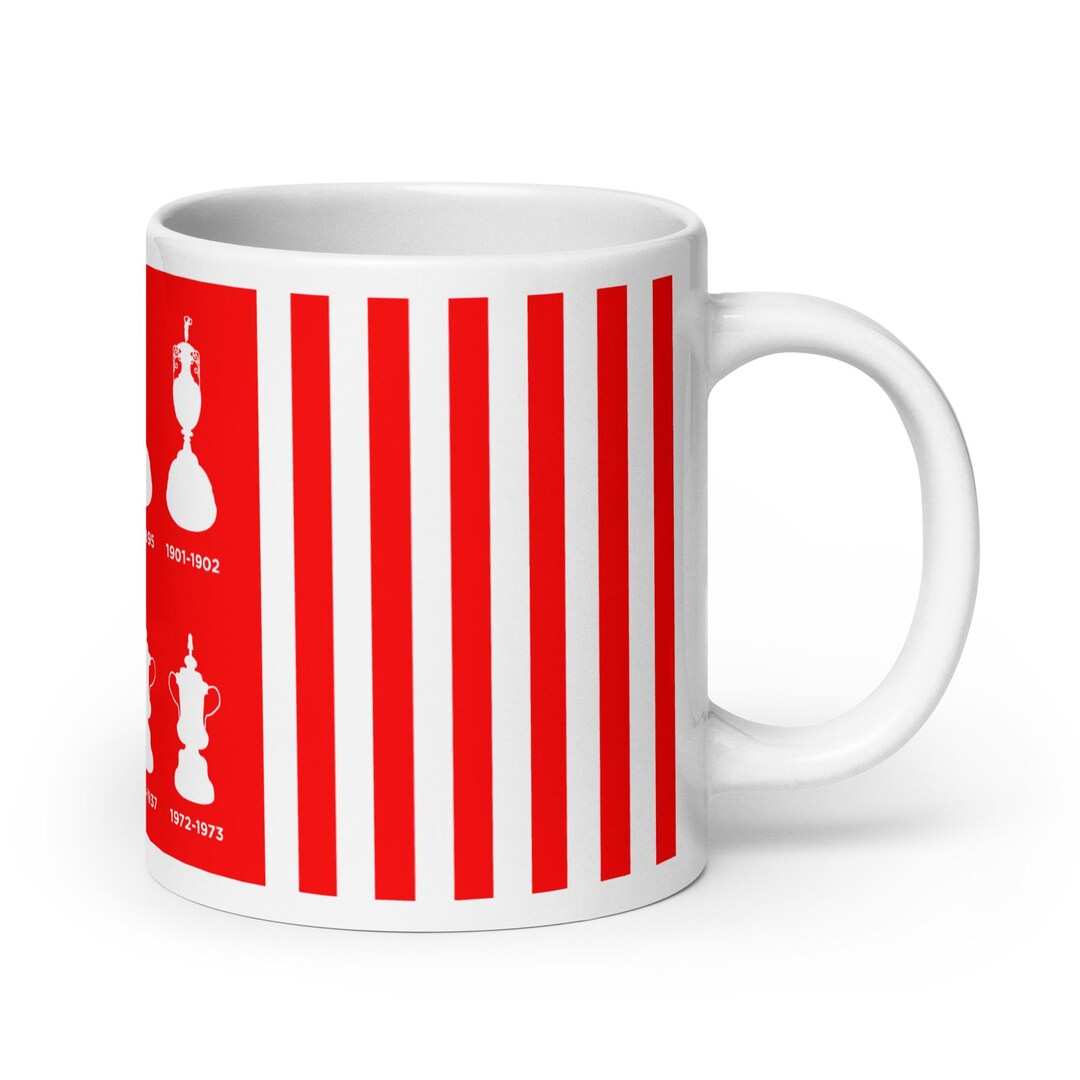 Sunderland Football Club Trophies White Glossy Mug - Etsy