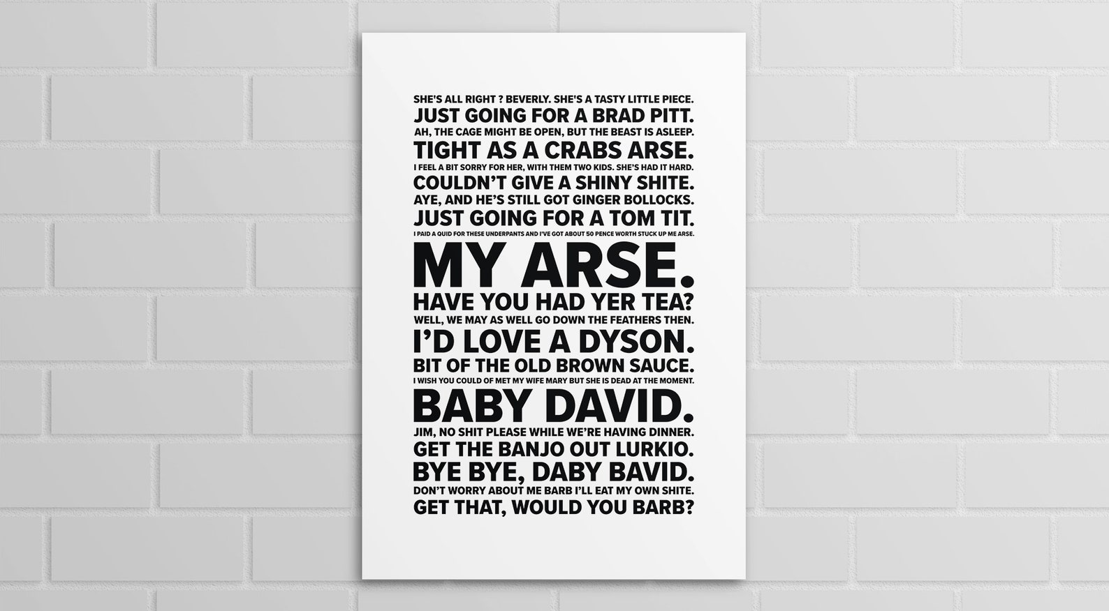 Royle Family Quotes A5 A4 A3 Poster or Print - Etsy