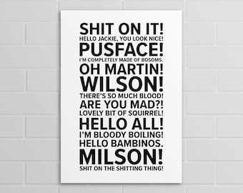Phoenix Nights Quotes A5 A4 A3 Poster or Print | Etsy UK