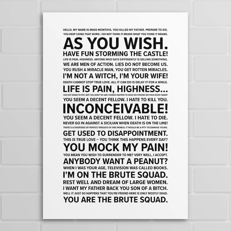 The Princess Bride - Etsy UK