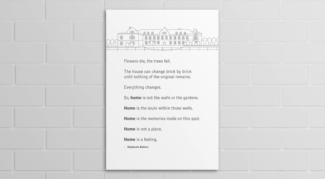 Ghosts Home Poem (A5, A4, A3 Poster or Print) - Etsy