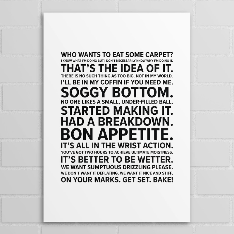 Great British Bake Off - Etsy