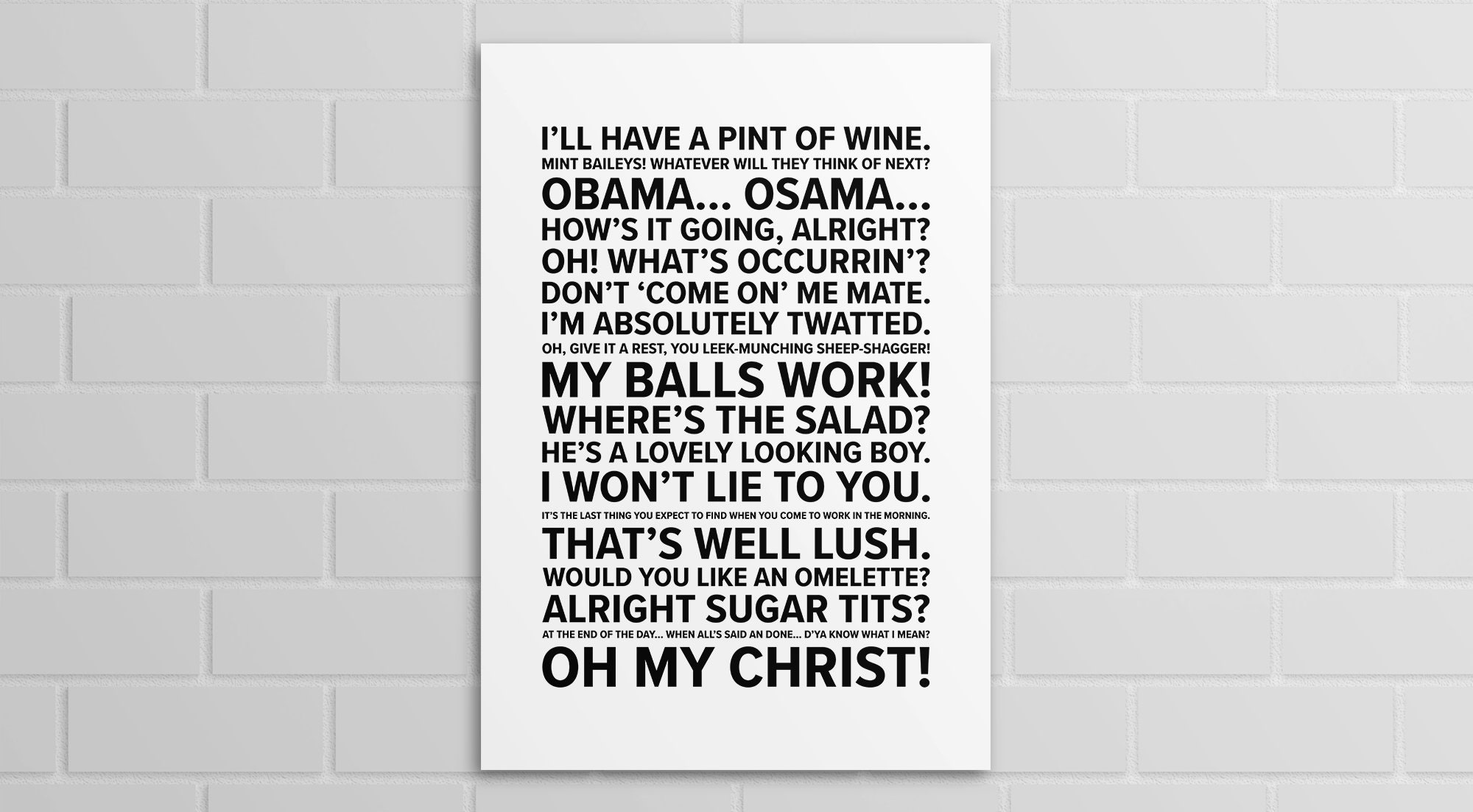 Gavin and Stacey Quotes (A5, A4, A3 Poster or Print) - Etsy UK