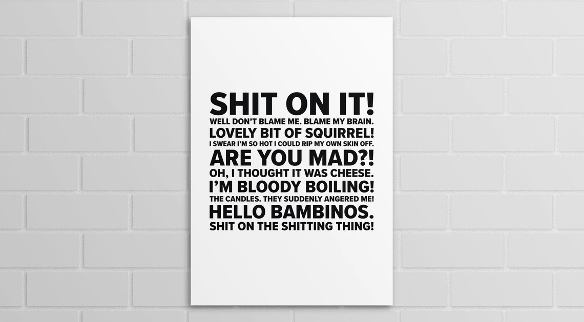 Martin Quotes From Friday Night Dinner (A5, A4, A3 Poster or Print) - Etsy