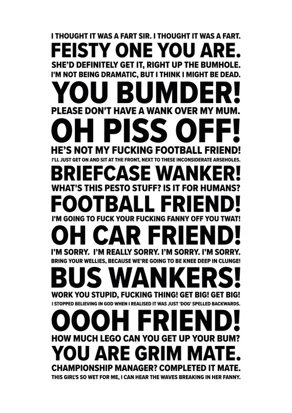 Inbetweeners Quotes A5 A4 A3 poster or print | Etsy