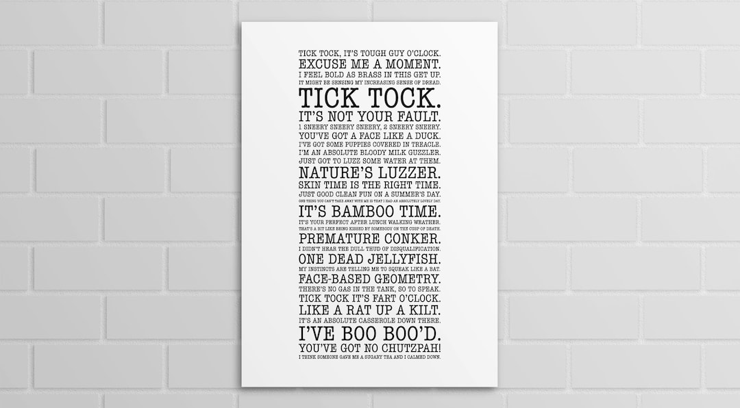 Mike Wozniak - Taskmaster Quotes (A5, A4, A3 Poster or Print) - Etsy
