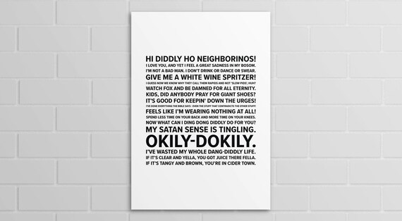 Ned Flanders Quotes A5 A4 A3 Poster or Print | Etsy