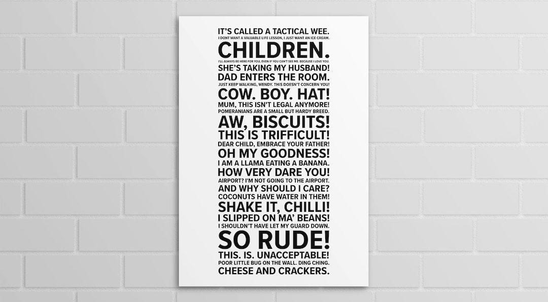 Bluey Quotes (A5, A4, A3 Poster or Print) - Etsy