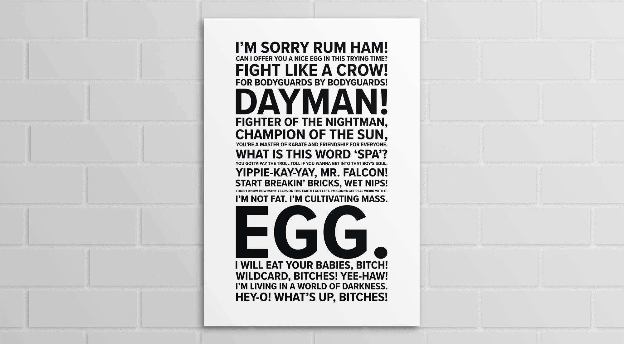 It's Always Sunny Quotes (A5, A4, A3 Poster or Print) - Etsy UK