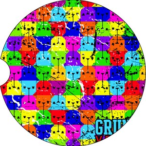 2 Absorbent Car Coasters, Car Accessories for Her, Abstract Auto ...