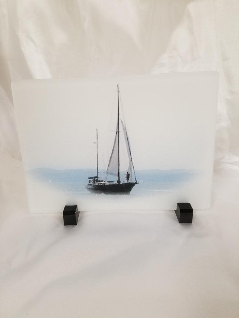 Customized Photo on Glass Panel Frame 5x7. Artwork on Glass | Etsy