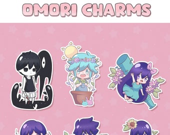 OMORI Charms OMORI Keychains Sunny Charm, Aubrey Charm, Kel Charm, Hero ...