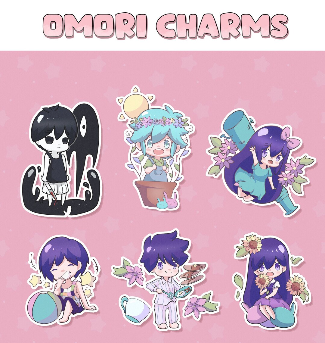 OMORI Holographic Acrylic Charms - Etsy