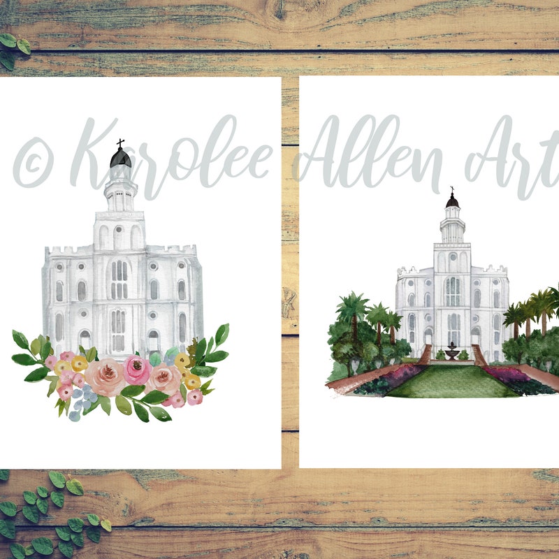 St George Temple - Etsy