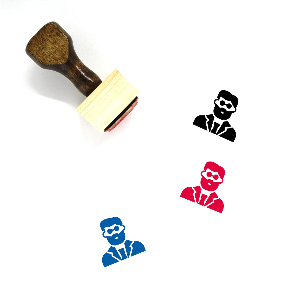 Male Detective Avatar Wooden Rubber Stamp No. 1 - Etsy