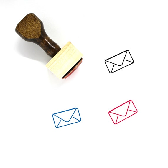 Envelope Wooden Rubber Stamp - Etsy