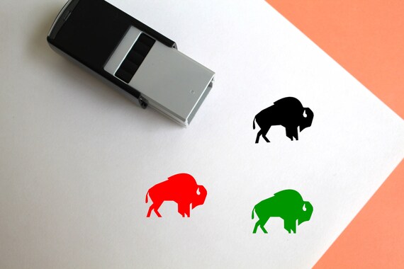 Bison Self-Inking Stamp | Etsy