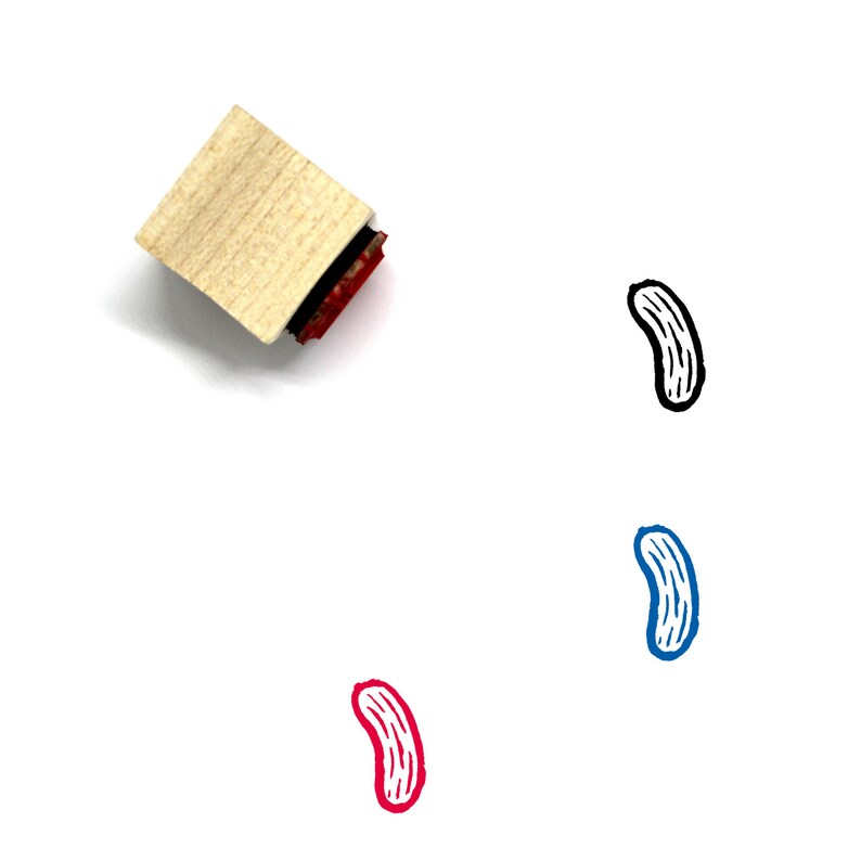 Pickle Wooden Rubber Stamp | Etsy