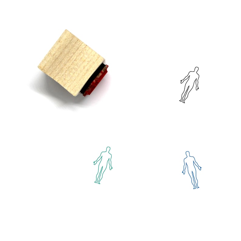 Human Body Wooden Rubber Stamp No. 10 - Etsy