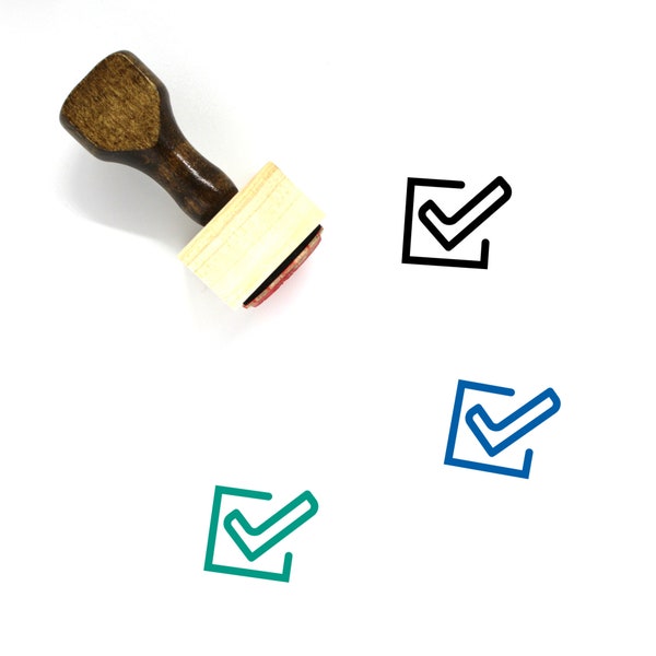 Check Mark Rubber Stamp - Etsy