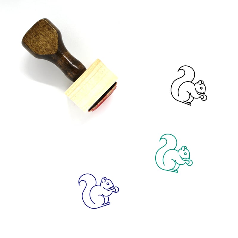 Squirrel Stamp - Etsy