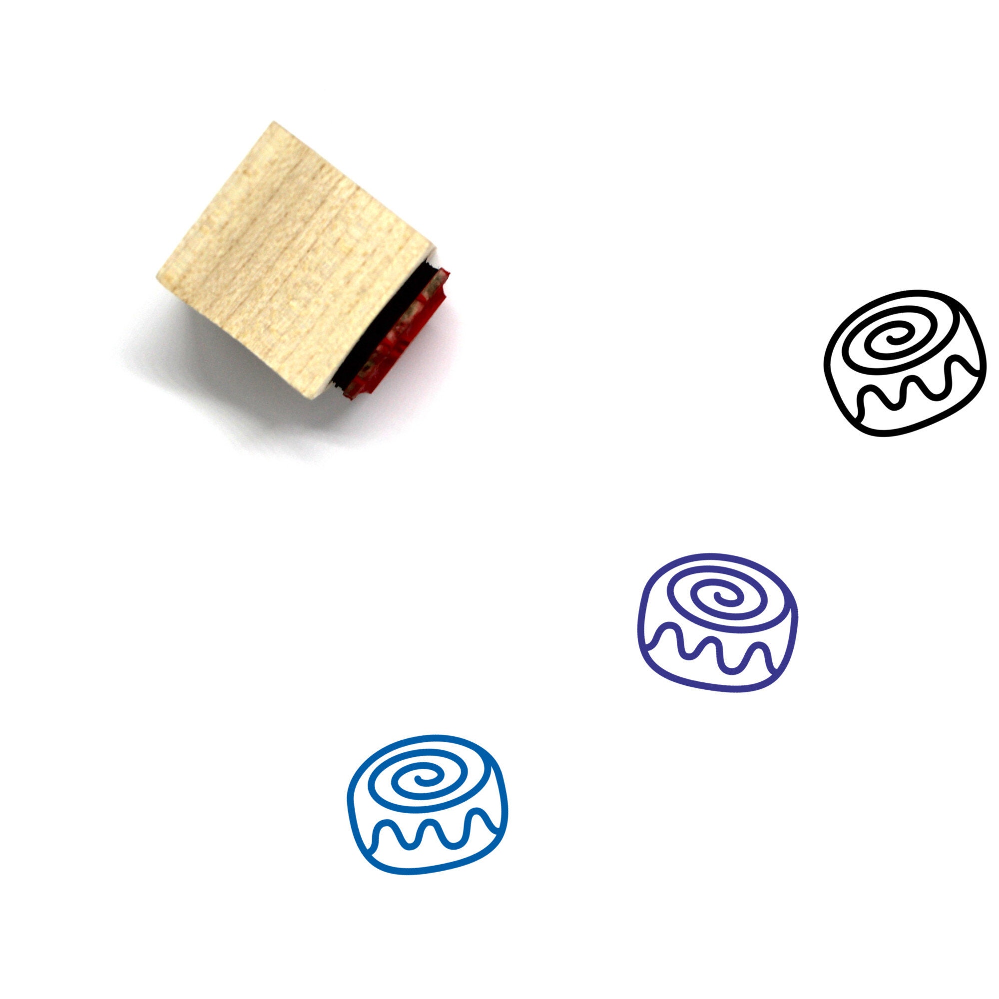 Stamps Mini Rubber Stamp Cinnamon Bun 11 mm Visual Arts etna.com.pe