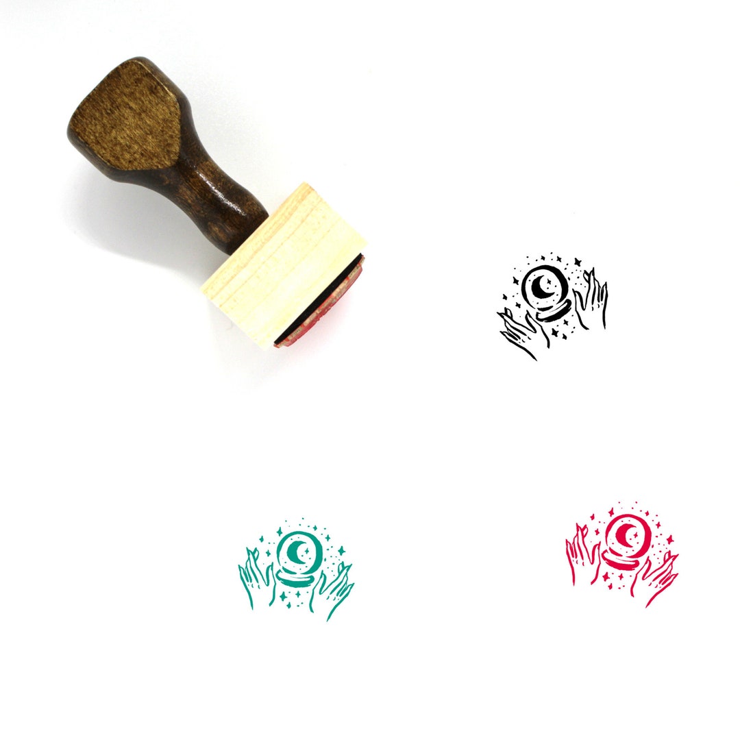 Fortune Teller Magic Crystal Ball Wooden Rubber Stamp No. 1 - Etsy