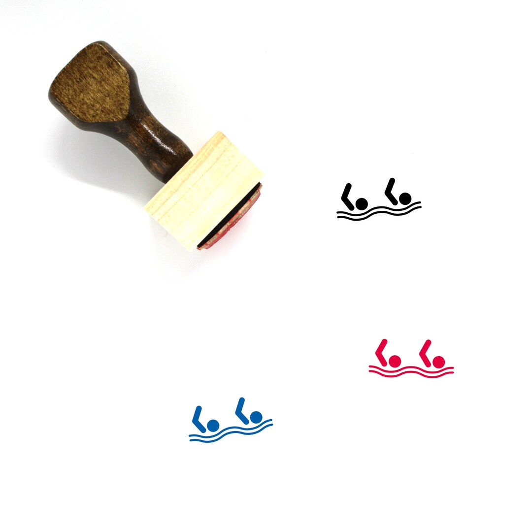 Synchronized Swimming Wooden Rubber Stamp - Etsy