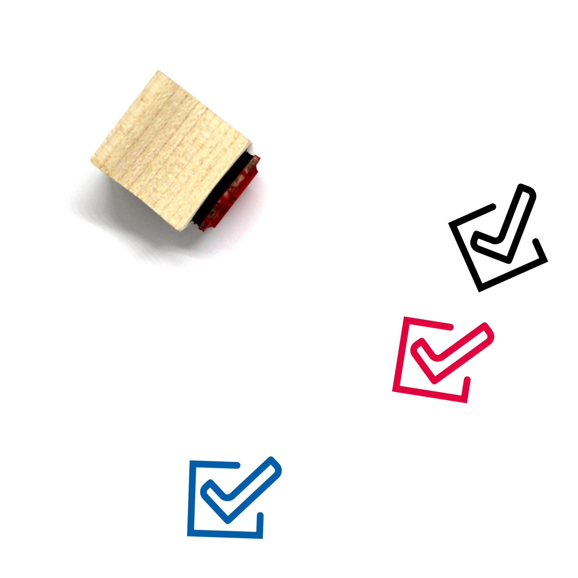 Check Mark Wooden Rubber Stamp No. 535 | Etsy