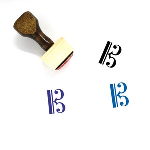 C Clef Wooden Rubber Stamp - Etsy