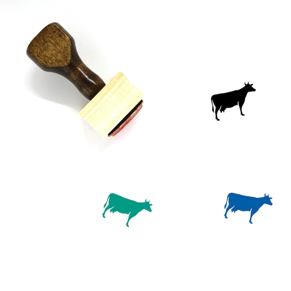 Large Cow Rubber Stamp - Etsy