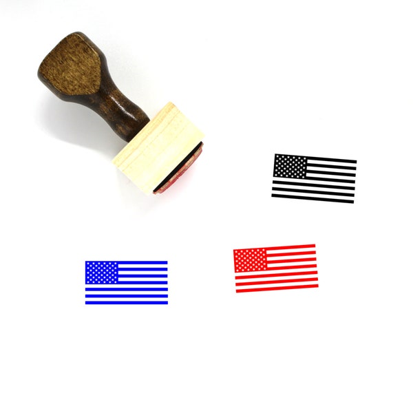 American Flag Rubber Stamp - Etsy
