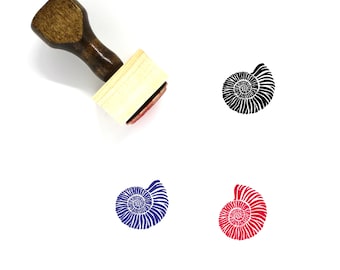 Ammonite Fossil Shell Rubber Stamp sm - Etsy