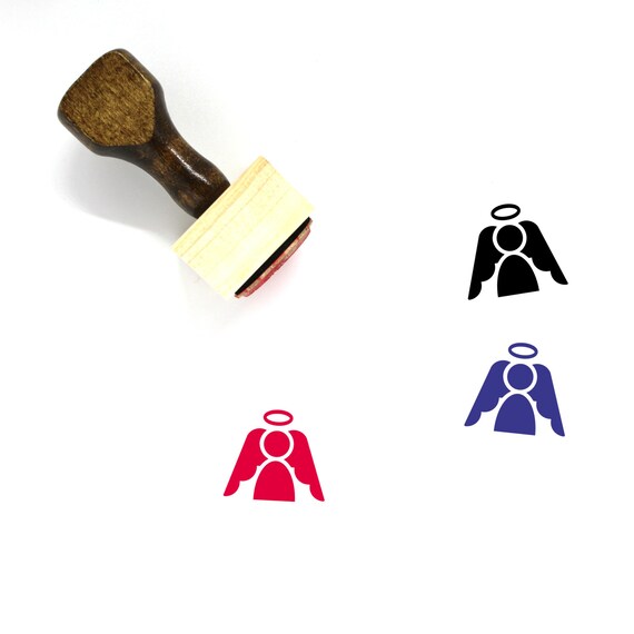 Angel Wooden Rubber Stamp - Etsy